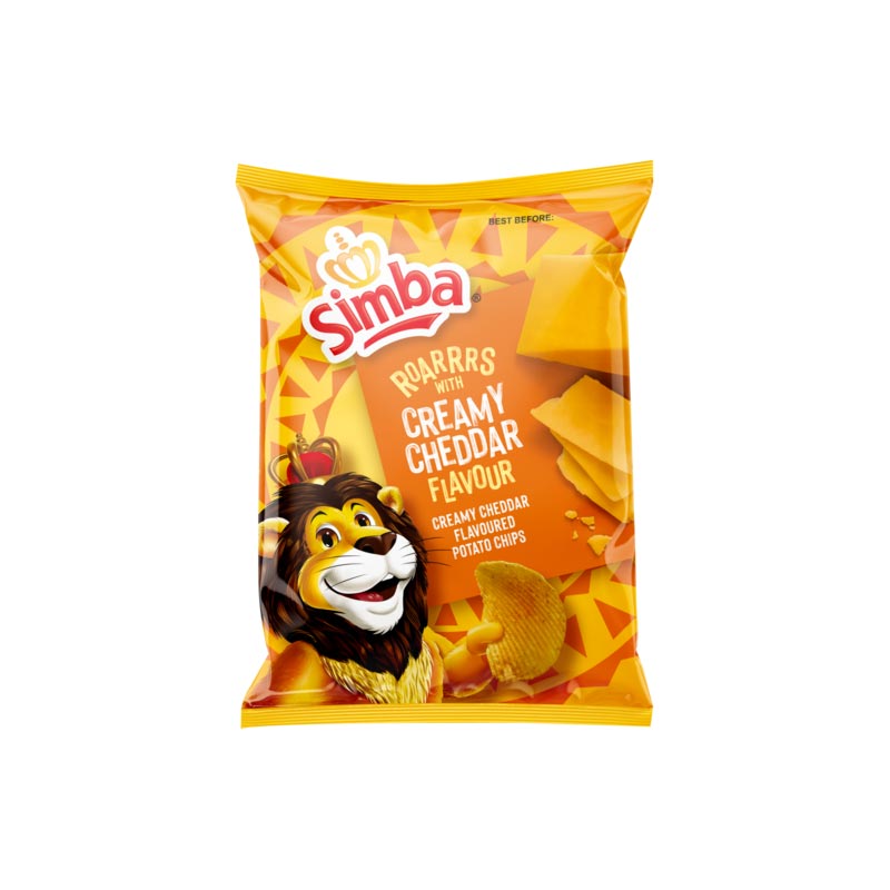 Batata frita cheddar Simba 120g – Mega – Distribuição de Moçambique S.A.
