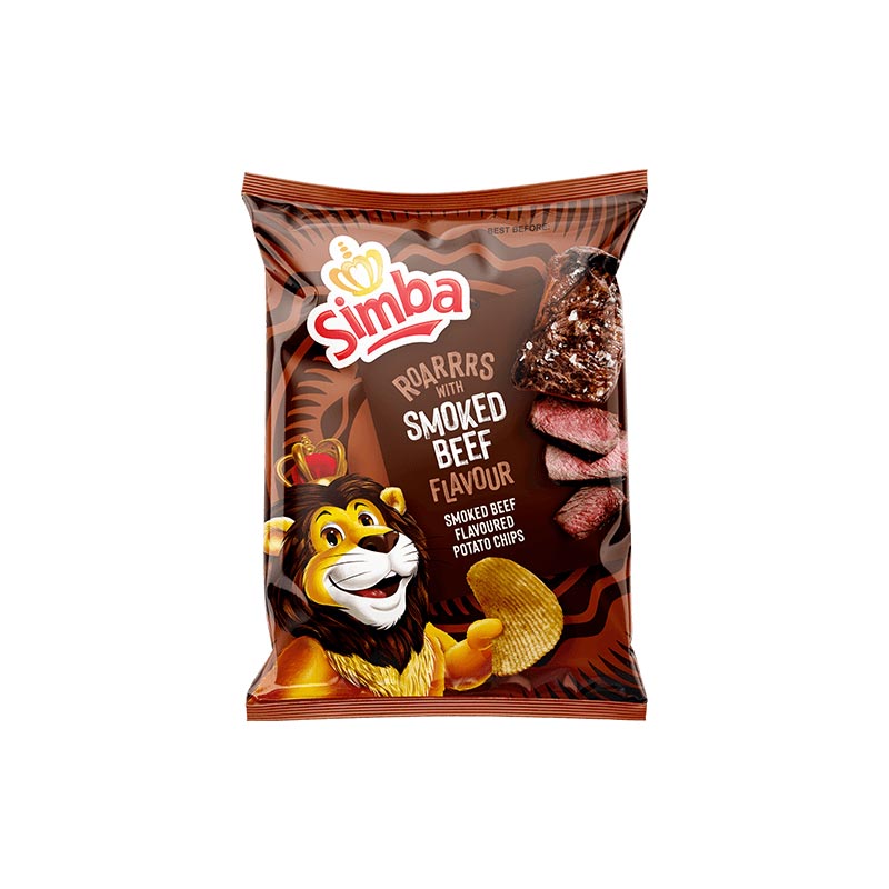 Batata frita smoked beef Simba 25g – Mega – Distribuição de Moçambique S.A.