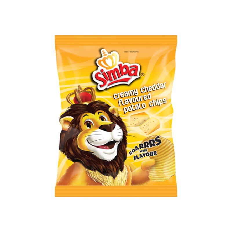 Batata frita cheddar Simba 25g – Mega – Distribuição de Moçambique S.A.